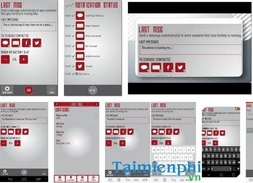 Last Message cho Android - Tự động gửi tin nhắn thông báo khi sắp hết