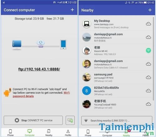 Software Data Cable cho Android - Kết nối máy tính và điện thoại bằng