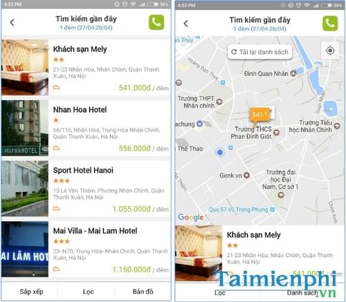 Vntrip cho Android, iPhone - Đặt phòng khách sạn trực tuyến trên di độ