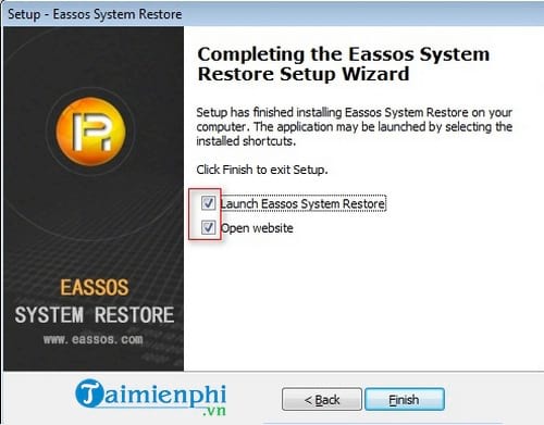 Download Eassos System Restore 2.0.1 - Sao lưu, phục hồi hệ thống máy