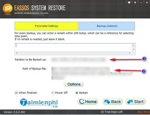 Download Eassos System Restore 2.0.1 - Sao lưu, phục hồi hệ thống máy