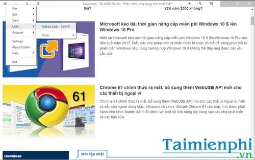Download Colibri Browser 1.0.0 Beta 22 - Duyệt web đa tab, tốc độ nhan