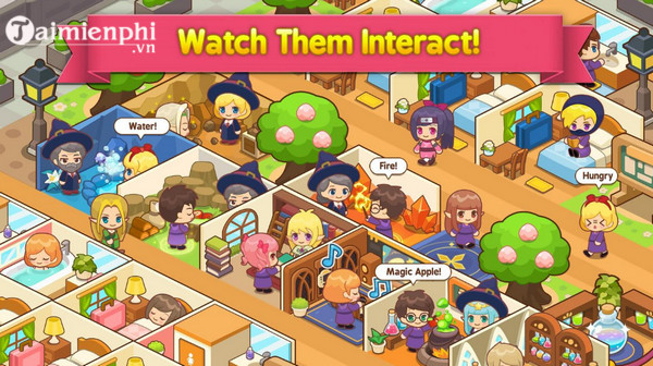 Download Magic School Story cho iPhone - Trải nghiệm xây dựng và quản