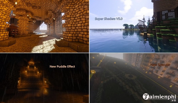 Super Shaders Mod, thay đổi đồ họa trong game Minecraft -taimienphi.vn