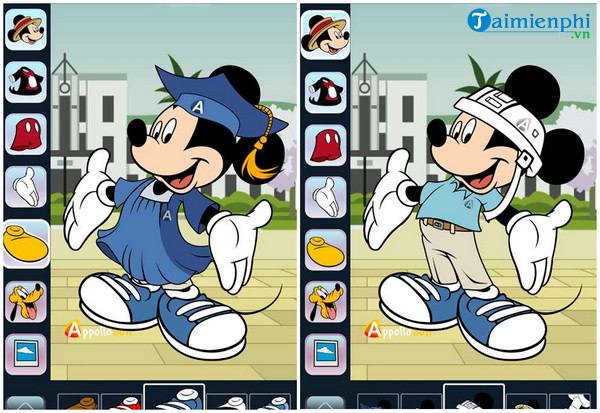 Download Mickey Mouse Dress Up cho Windows - Game thời trang thay đồ c