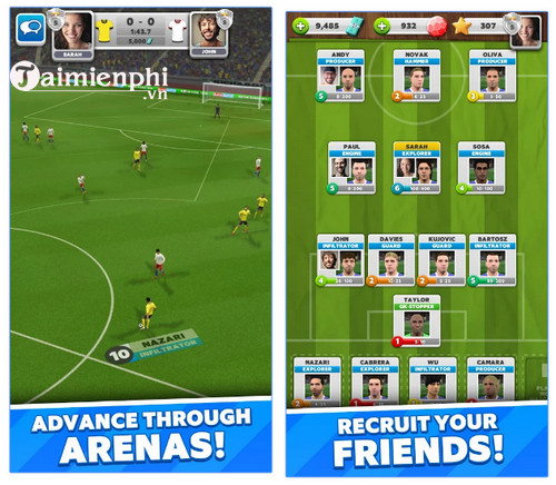 Download Score Match cho iOS - Chơi bóng đá trực tuyến với phong cách