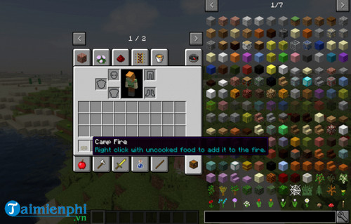 Download Simple Camp Fire Mod 1.12.2 - Tạo lửa trại dễ dàng trong Mine