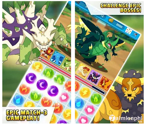 Dynamons Evolution - Game nối 3 kết hợp chiến thuật nhập vai hấp dẫn c