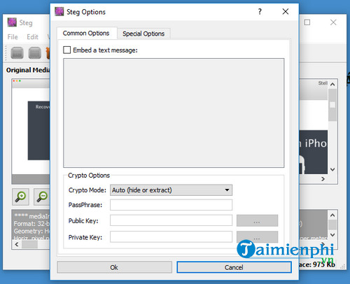 Tải Steg Easy cross platform steganography, phần mềm ân thông tin file