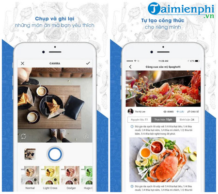 Tải Feedy, ứng dụng tra cứu công thức nấu ăn -taimienphi.vn