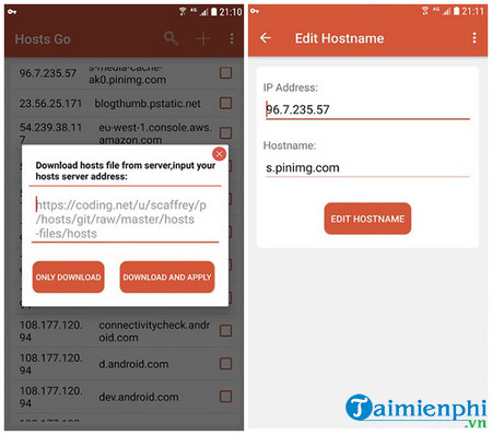 Tải Hosts Go - Sửa file host trên Android không cần root -taimienphi.v