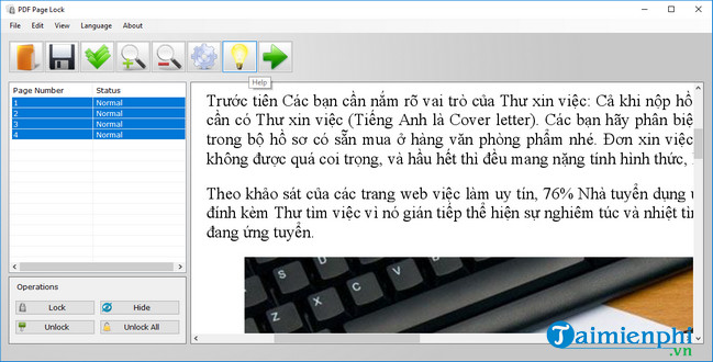 Download PDF Page Lock 2.0 - Khóa và ẩn trang PDF dễ dàng -taimienphi.