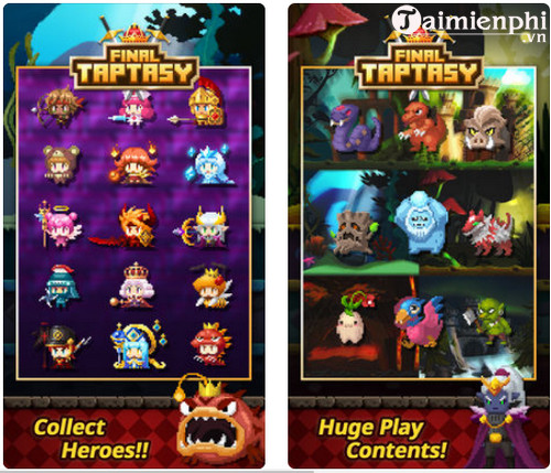 Tải Final Taptasy, game hành động nhấp liên tục vào màn hình -taimienp