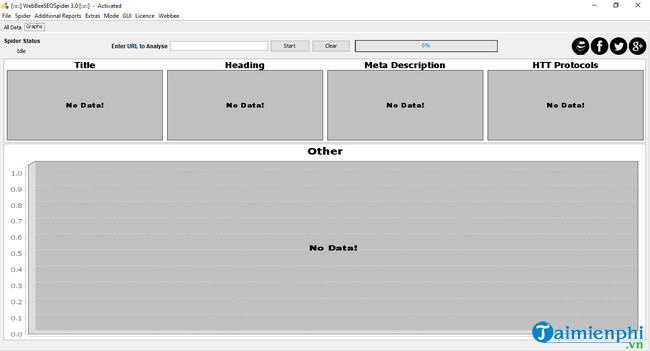 Download Webbee SEO Spider, phần mềm SEO website -taimienphi.vn