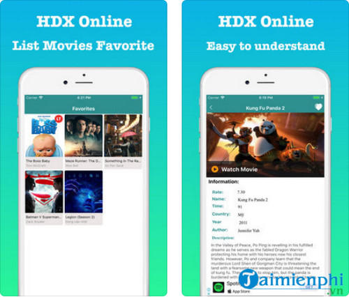 Download HDX Online - Ứng dụng xem phim HD trực tuyến miễn phí -taimie