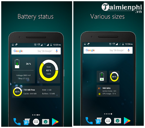 CPU Widgets - Xem thông tin CPU, RAM, PIN trên Windows 10/11 -taimienp