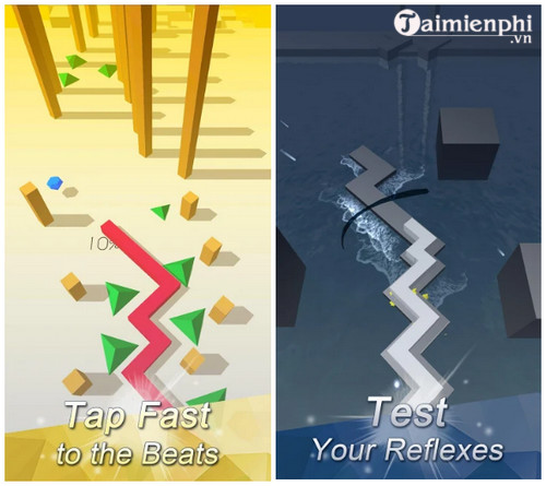 Dancing Line - Game vượt chướng ngại vật kết hợp nhịp điệu âm nhạc -ta