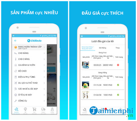 Tải Chilindo - Ứng dụng đấu giá trực tuyến, mua sắm giá hời -taimienph