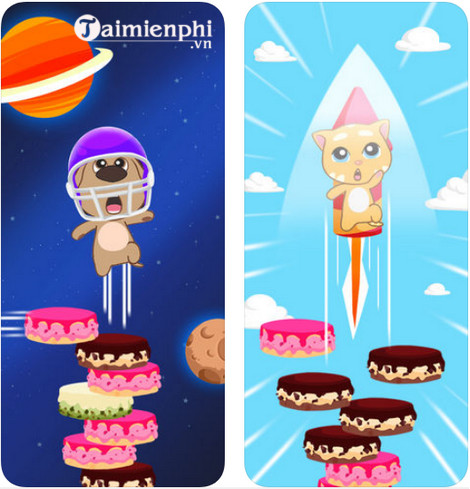 Download Talking Tom Cake Jump 1.0.6 - Trải nghiệm xếp bánh sinh nhật