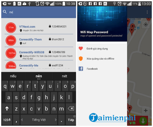 Download Wifi Map Passwords cho Android - Ứng dụng tìm và chia sẻ wifi