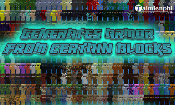 Download Block Armor Mod Mới nhất - Tạo áo giáp độc đáo trong Minecraf
