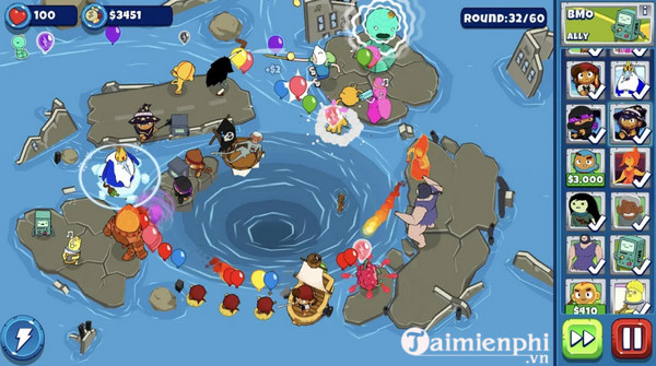 Tải Bloons Adventure Time TD, game thủ thành cho Android, iPhone -taim