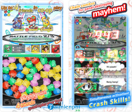 Tải Crash Fever, game nhập vai giải đố cho Android, iPhone -taimienphi