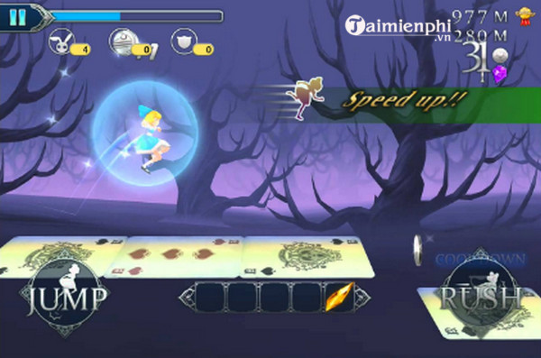 Tải Rushing Alice, game phiêu lưu cho iPhone -taimienphi.vn