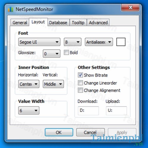 Download NetSpeedMonitor 2.5.4 - Hiển thị tốc độ mạng trên máy tính -t