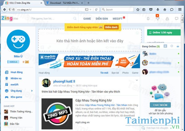Download Zing Me (Online) - Mạng xã hội phổ biến tại Việt Nam -taimien