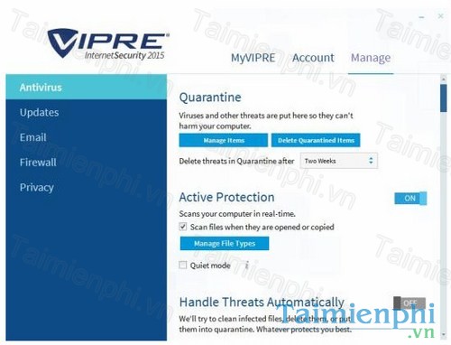 Download VIPRE Internet Security 2016 9.5.1.4 - Diệt virus, bảo vệ máy