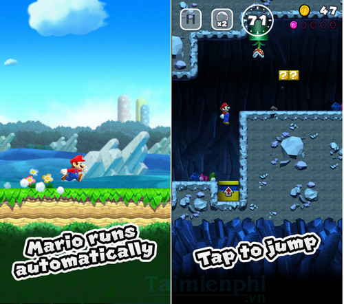 Download Super Mario Run - Super Mario Run iOS, game Mario ăn nấm theo