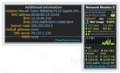 Download Network Monitor II 30.2 - Hiển thị thông tin mạng -taimienph