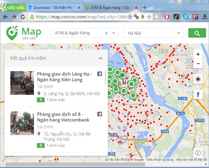 Cốc Cốc Map - CocCoc Map, Coc Coc map, bản đồ cho người Việt -taimienp