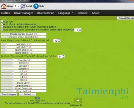 Download DS3 Tool 0.7.1001 - Điều khiển tay cầm PS3 trên máy tính -tai