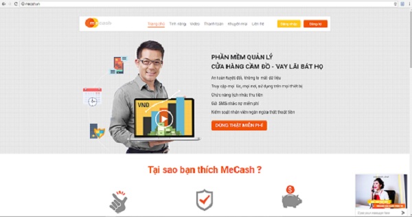 MeCash - Phần mềm quản lý cầm đồ, vay lãi, bát họ trực tuyến -taimienp