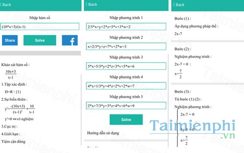 Download Maths Solver cho iPhone - Ứng dụng giải toán phổ thông -taimi