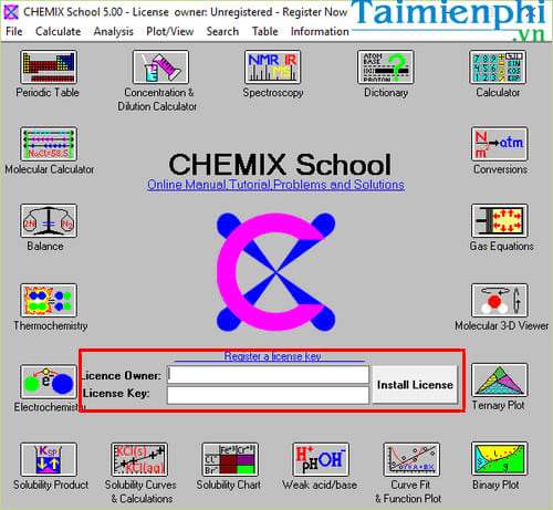 Download CHEMIX School 10.00 - Giúp học tốt hóa học trên máy tính -ta