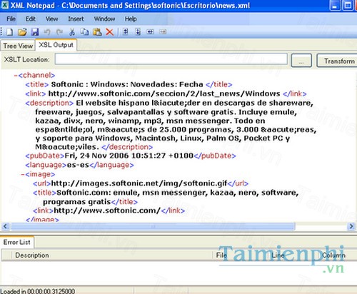 Download XML Notepad 2007 1.0 - Soạn thảo, chỉnh sửa văn bản XML -taim