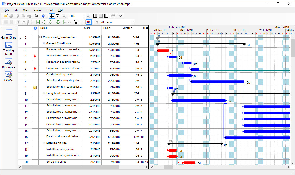 Tải Project Viewer Lite, phần mềm quản lý dự án trên windows -taimienp