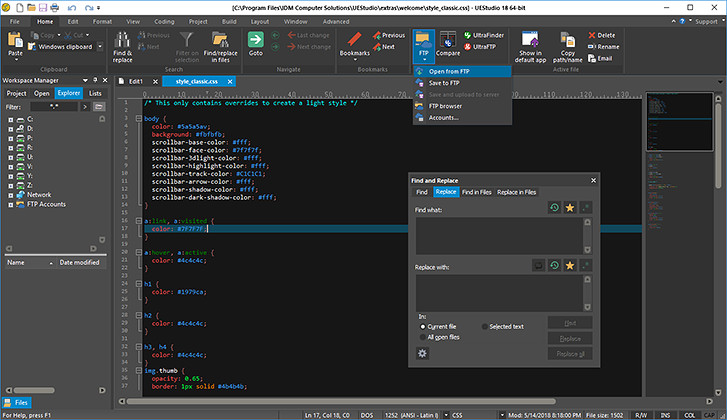 Download UEStudio 22.1.0.100 - Trình biên dịch mã nguồn -taimienphi.v