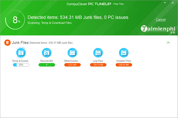 Download CompuClever PC TuneUp Pro 2.4.3.68 - Dọn dẹp và sửa lỗi hệ th