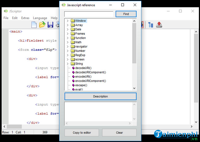 Download JScriptor 2.6.3.5 - Trình biên soạn JavaScript hiệu quả nhất